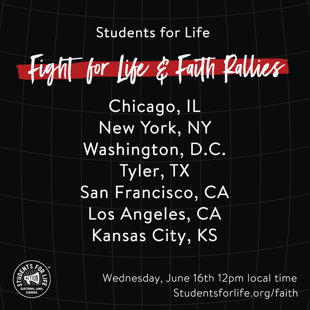 Fight for Faith, Fight for Life Rallies to Launch in 7 Cities Calling ...